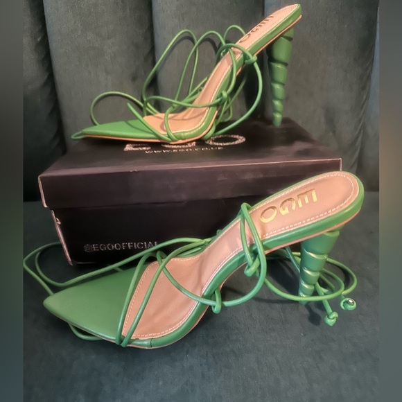 EGO | Shoes | Brand New Ego Green Heels | Poshmark